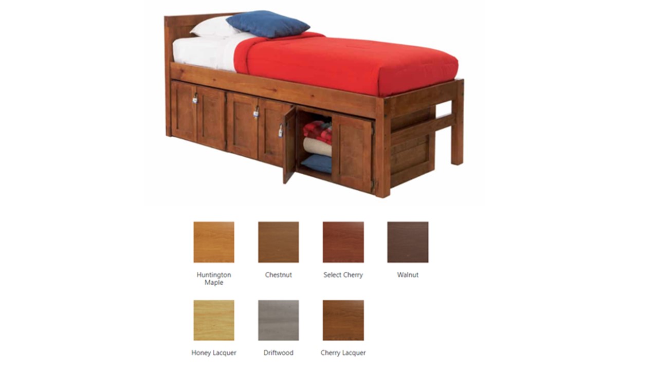 Classic Firehouse Bed with 3 drawer storage Twin or Twin XL
